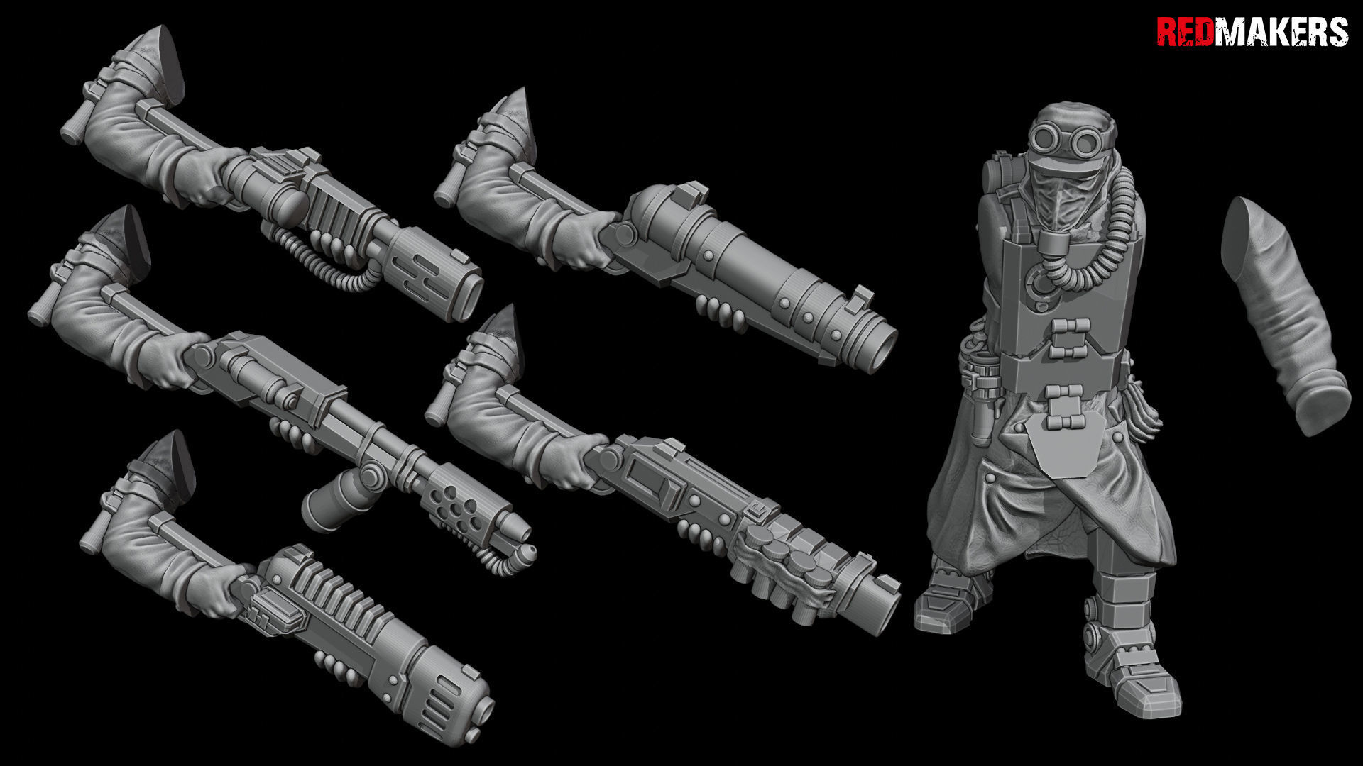 Death Squad Engineers of the Imperial Force 3D model 3D printable ...