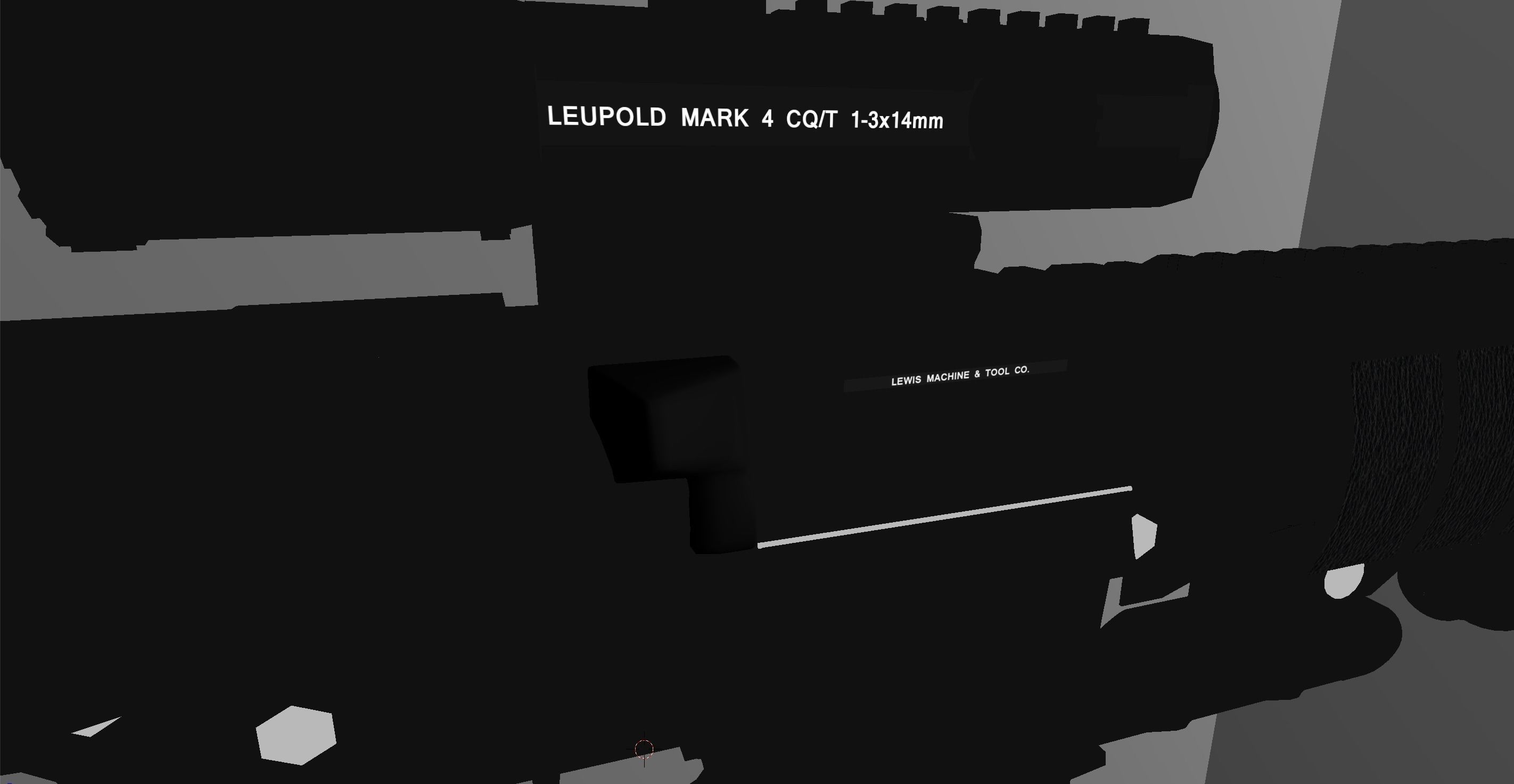 3D model Lewis Machine and Tool LMT Defender Carbine VR / AR / low-poly ...