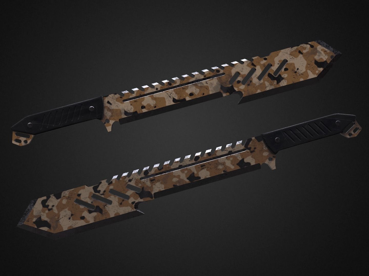 3D model Machete knife VR / AR / low-poly | CGTrader