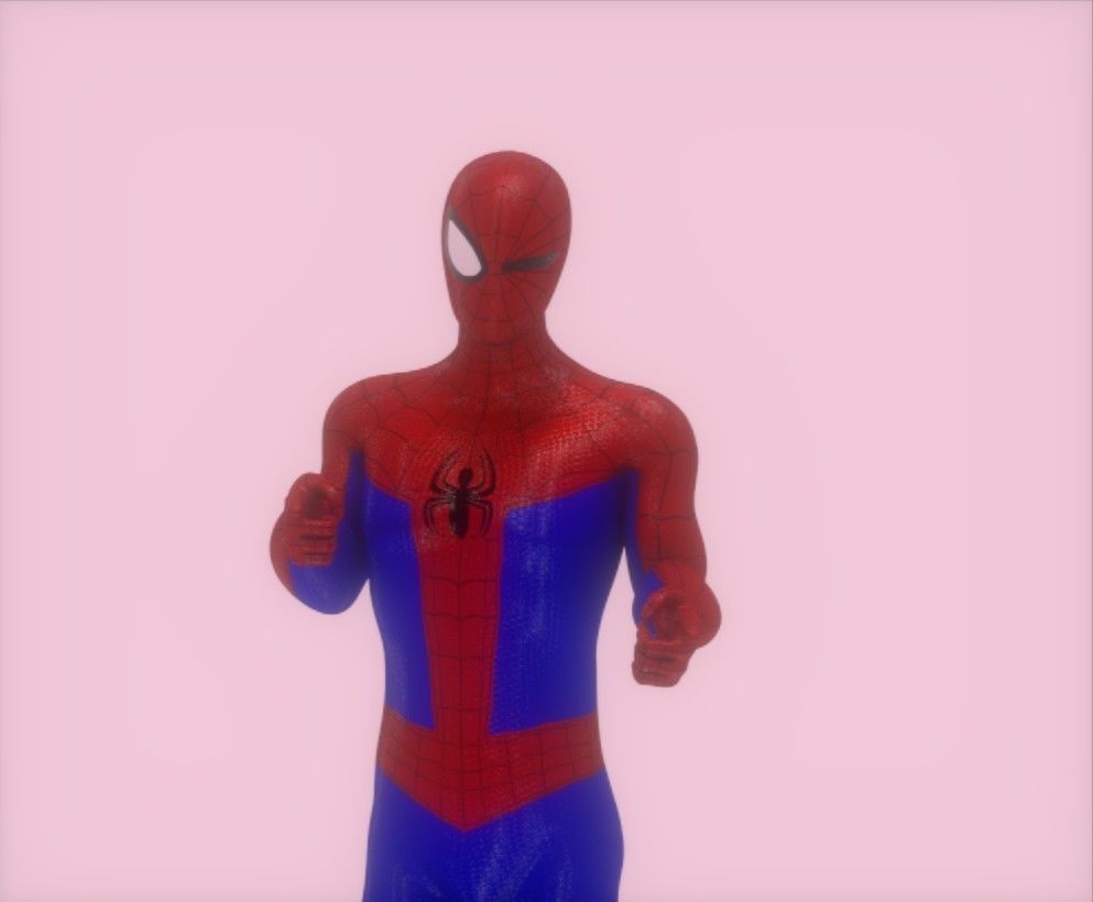 Spiderman from the Spiderverse Model 3D model rigged | CGTrader