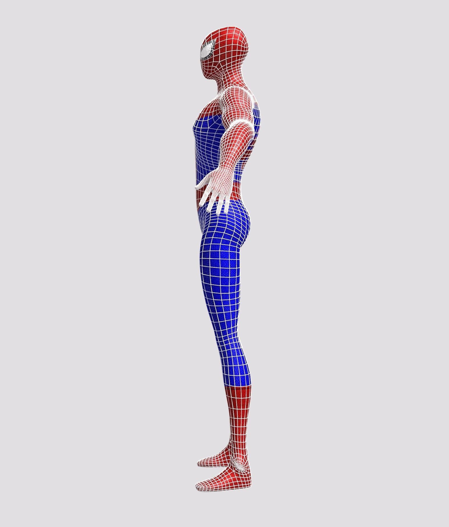 Spiderman from the Spiderverse Model 3D model rigged | CGTrader
