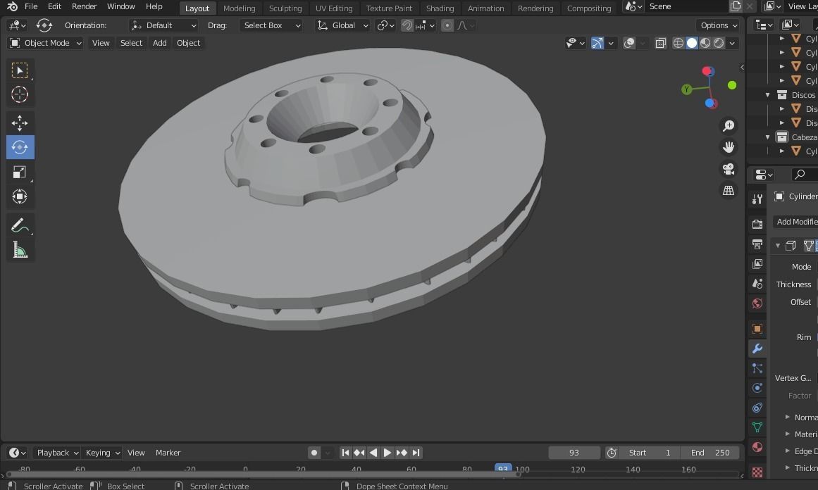 3D model Brake Discs for Sport Cars VR / AR / low-poly | CGTrader