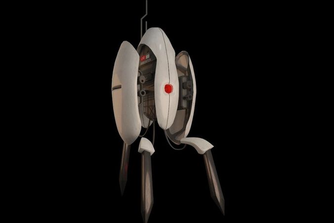 Portal2 Turret free VR / AR / low-poly 3D model | CGTrader