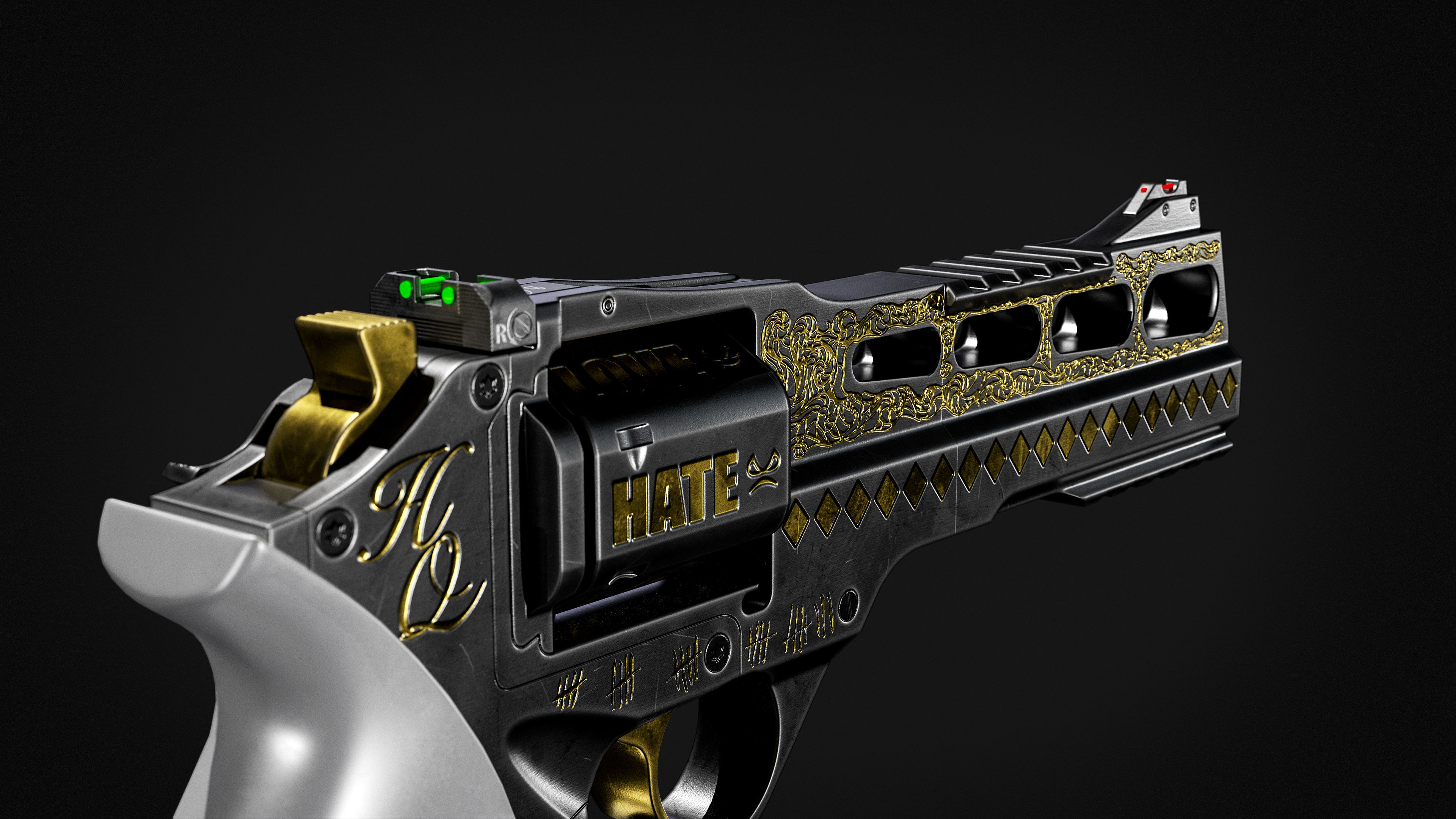 Harley Quinns Gun 3D model | CGTrader