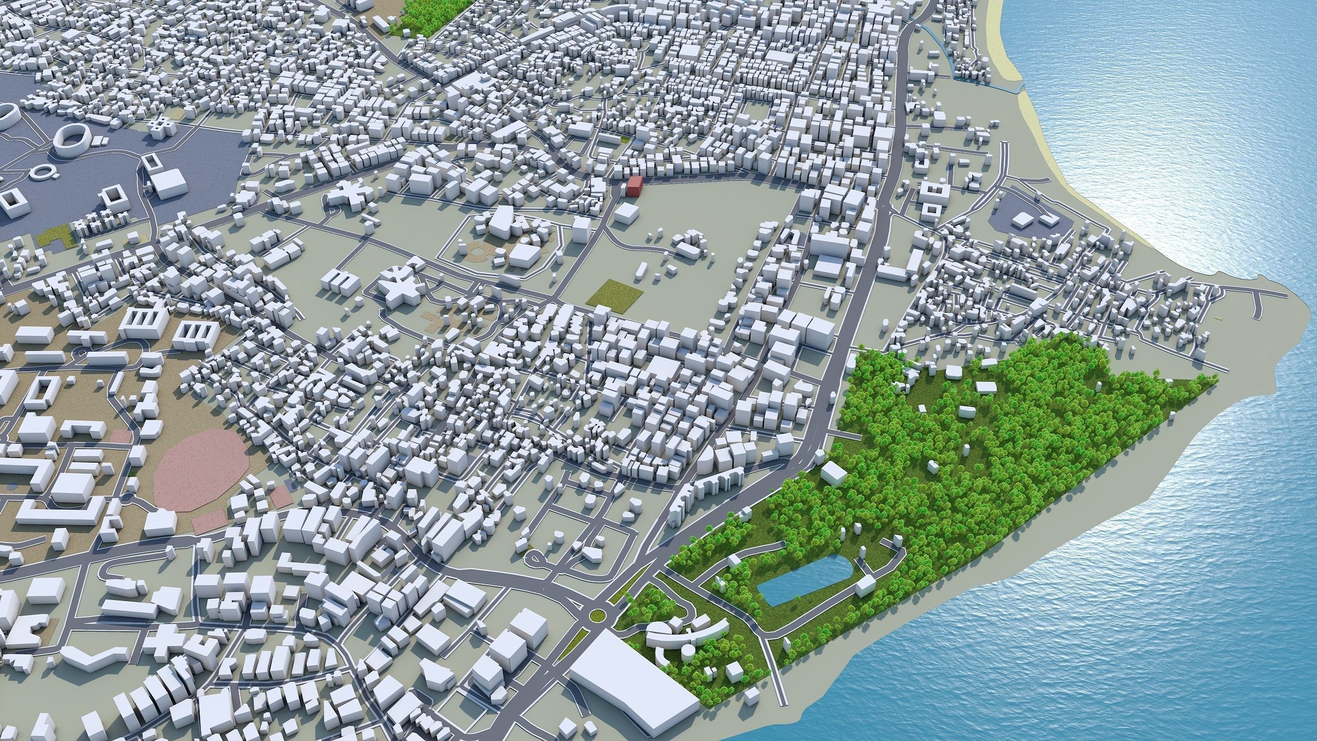 3D model Visakhapatnam India 80km VR / AR / low-poly | CGTrader