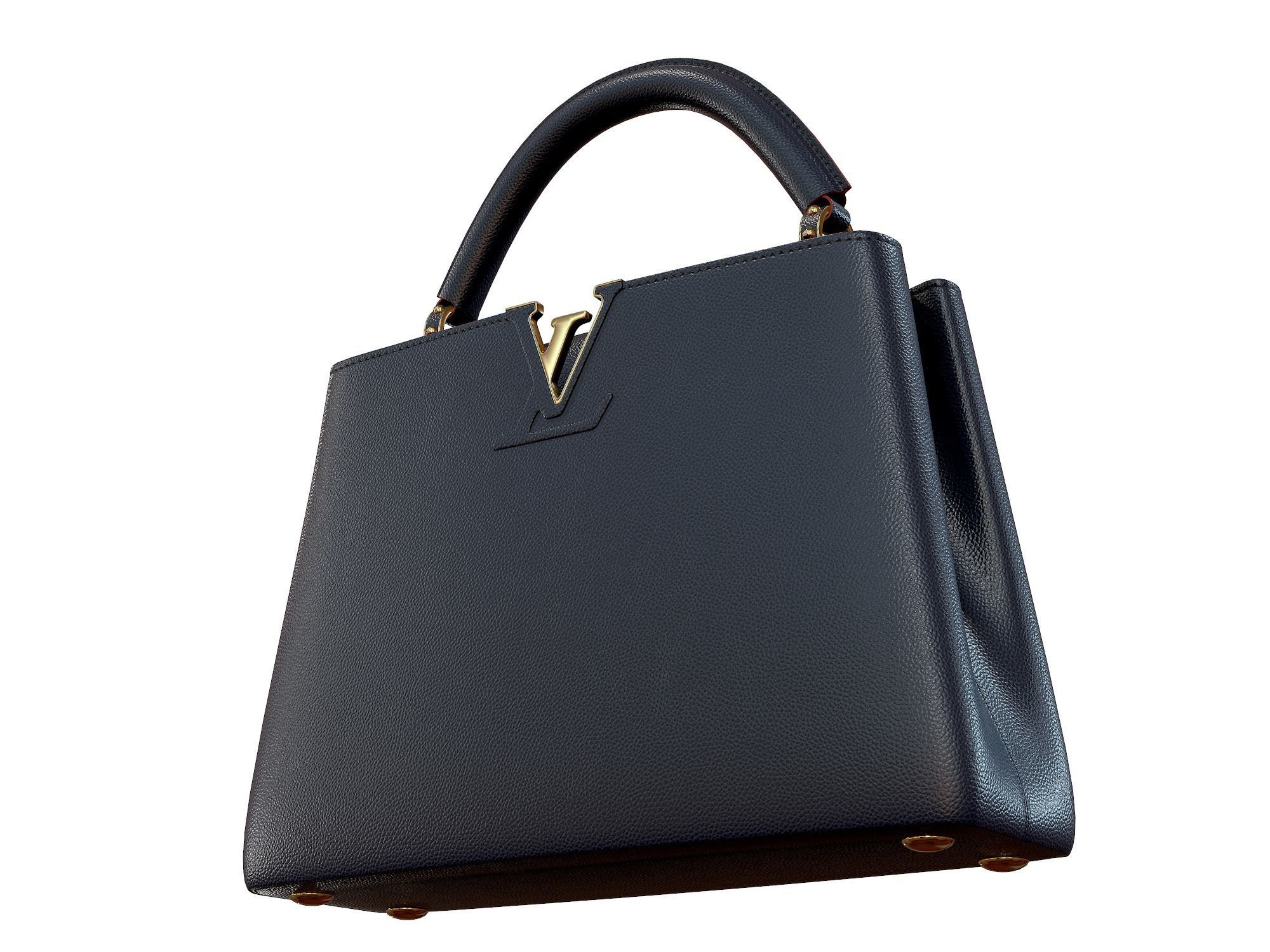 Louis Vuitton bag Capucines Blue Leather 3D model | CGTrader