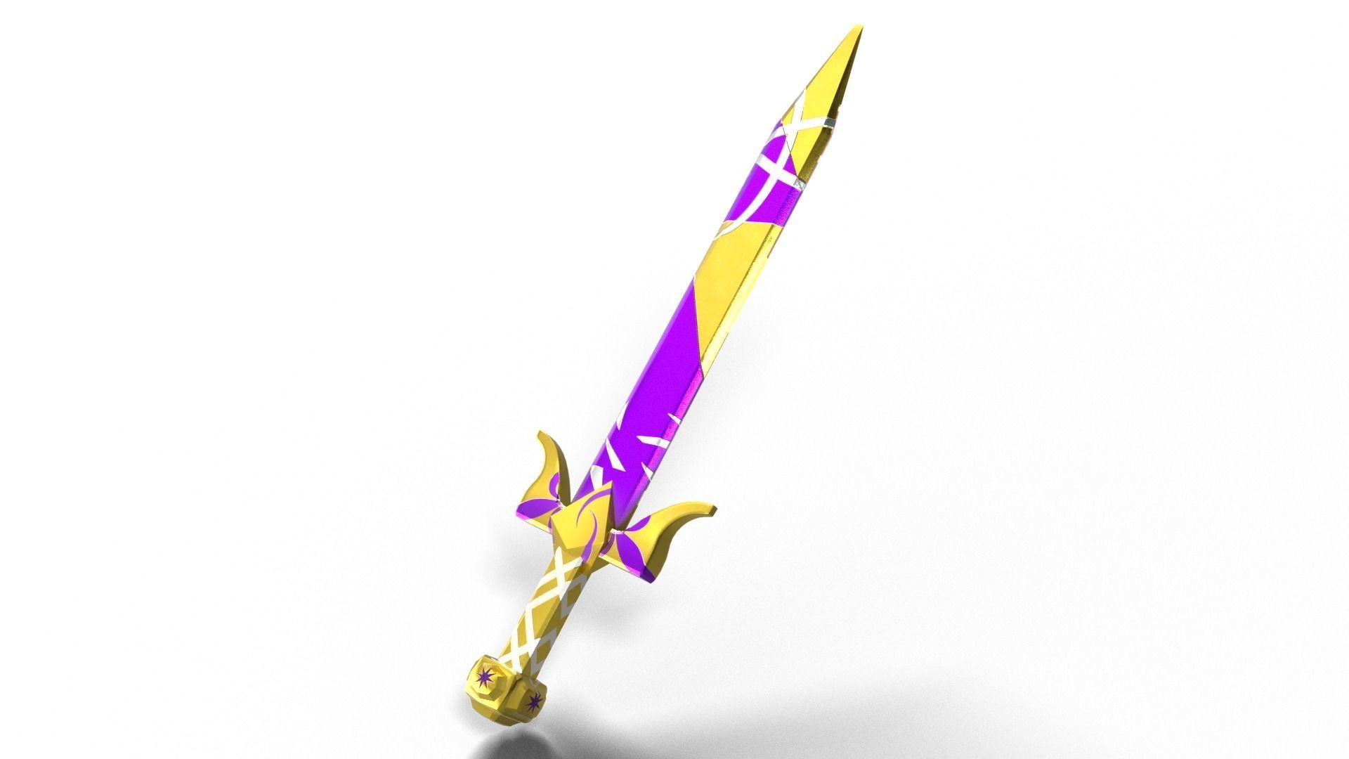 Royal Fantasy Sword 3D model | CGTrader
