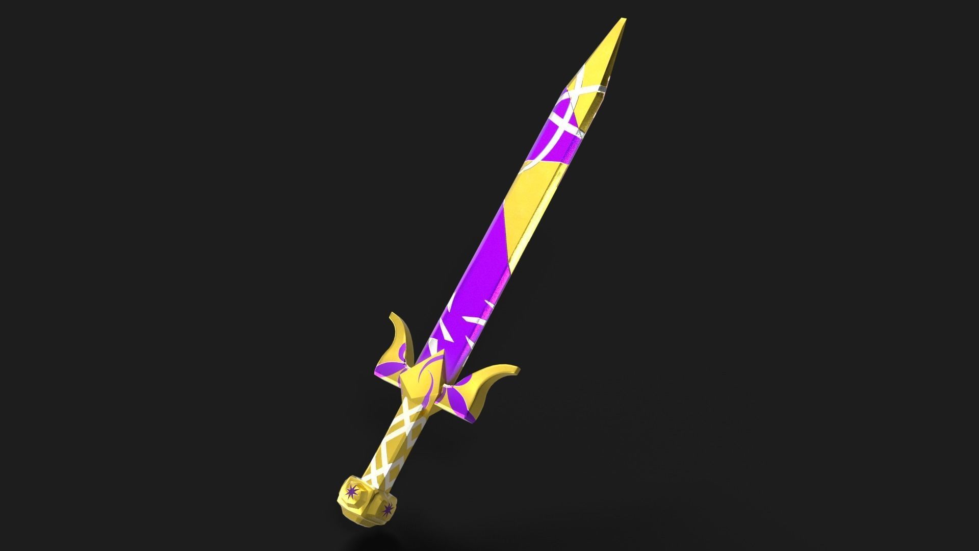 Royal Fantasy Sword 3D model | CGTrader