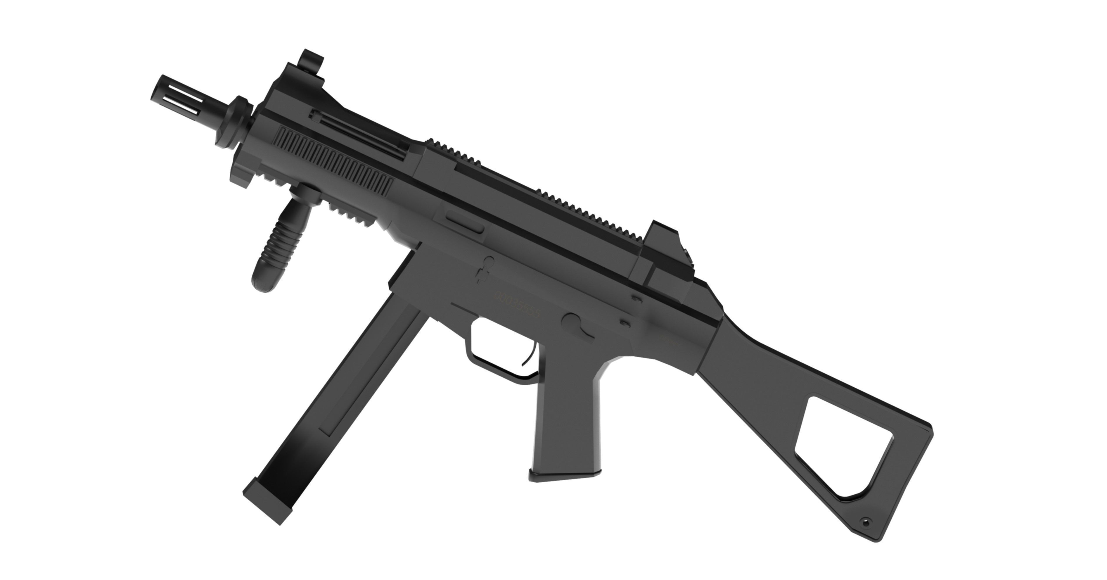3D model UMP5 GUN VR / AR / low-poly | CGTrader