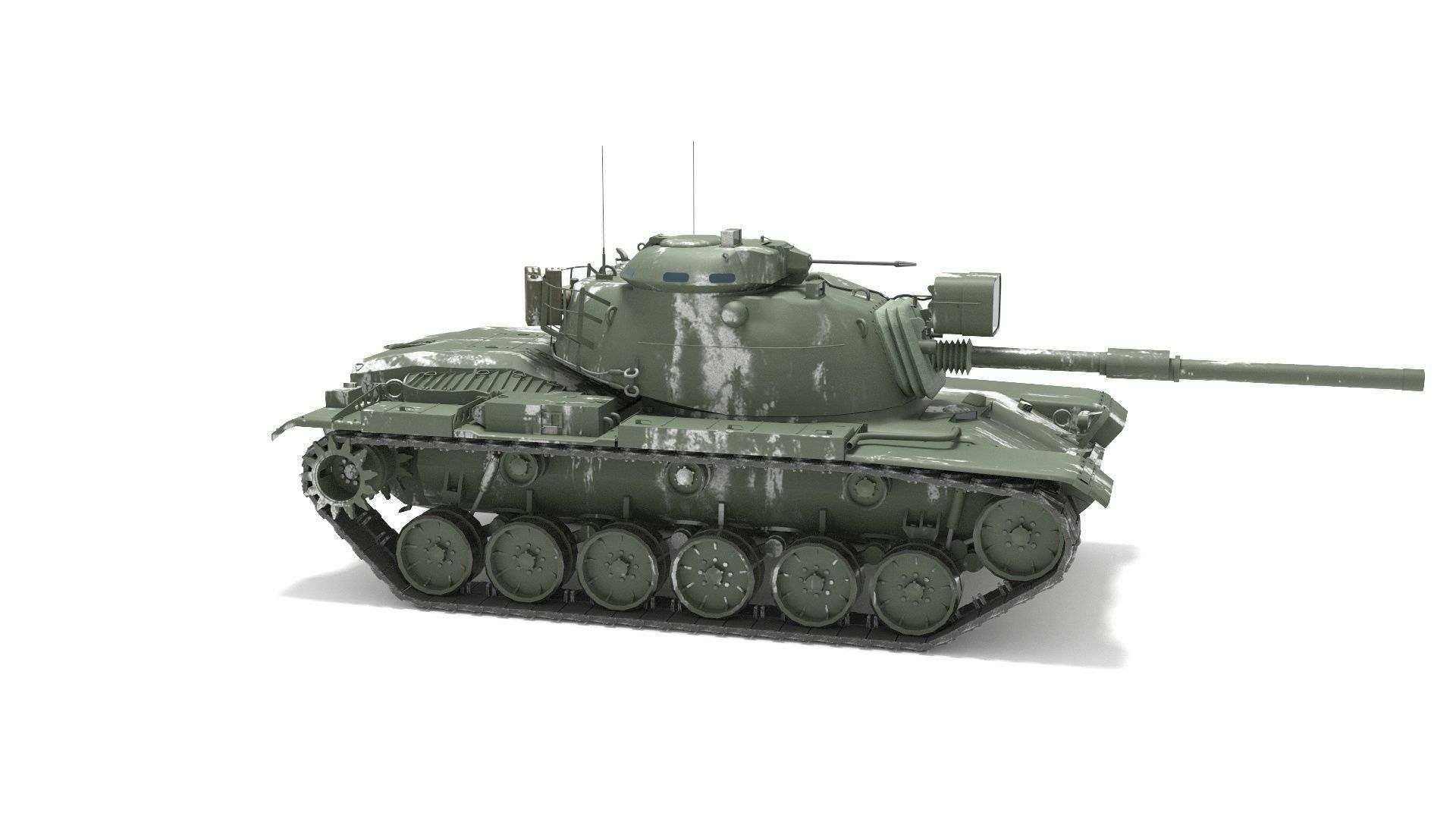 3D model M60 American tank VR / AR / low-poly | CGTrader