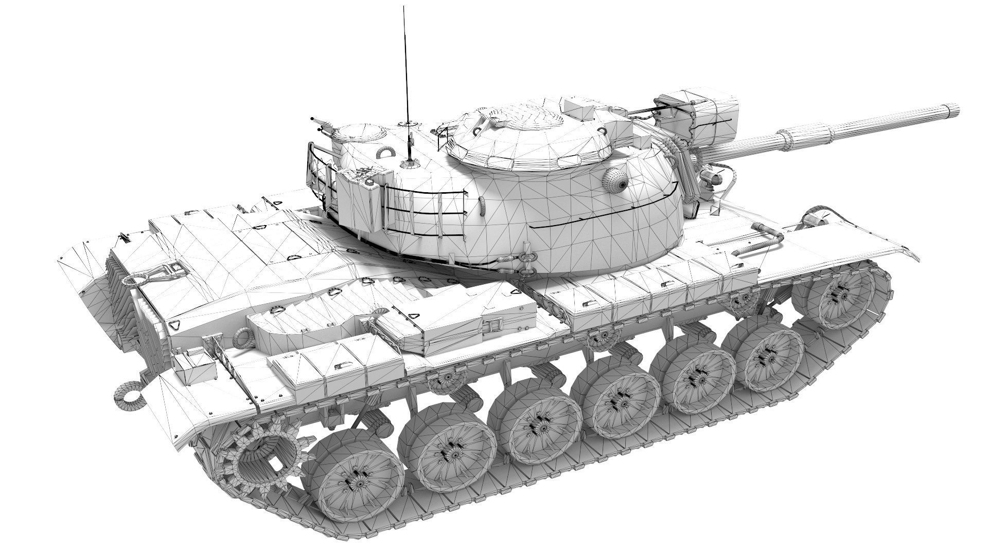 3D model M60 American tank VR / AR / low-poly | CGTrader