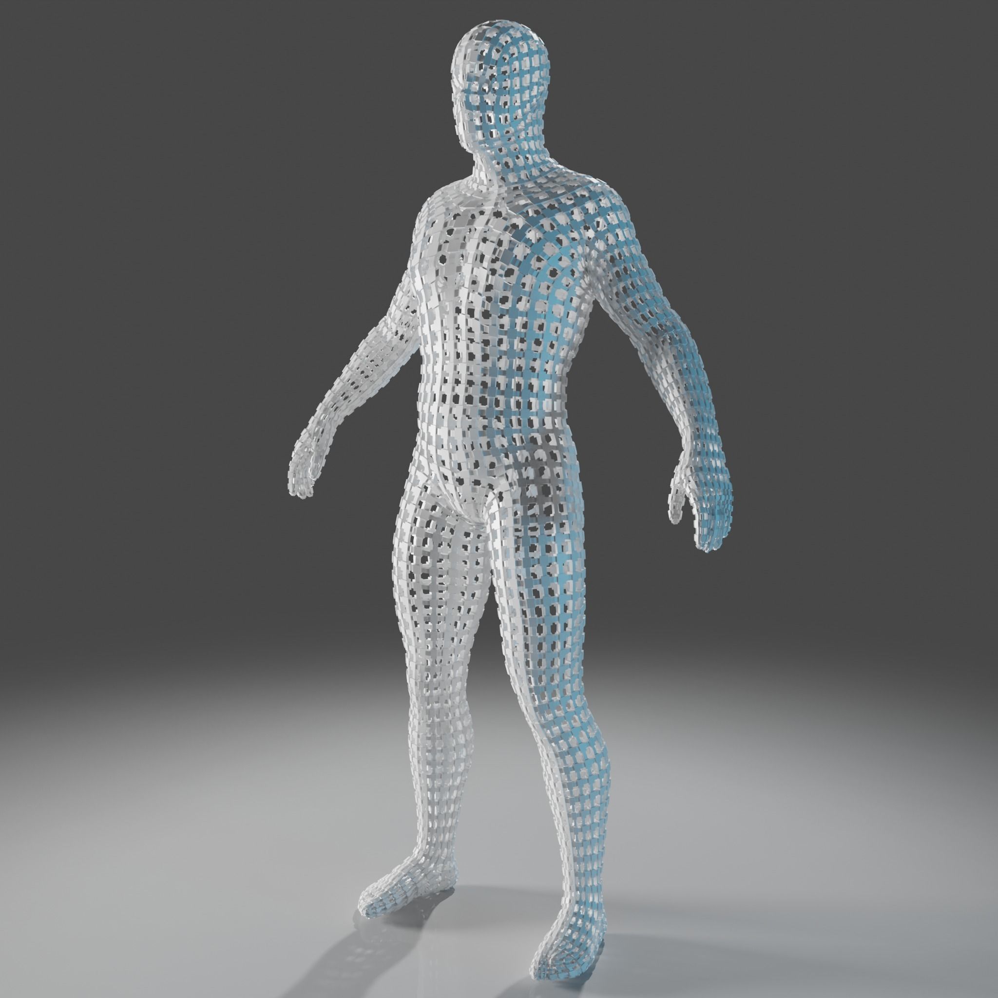 Human Abstract Shape White 3D model | CGTrader