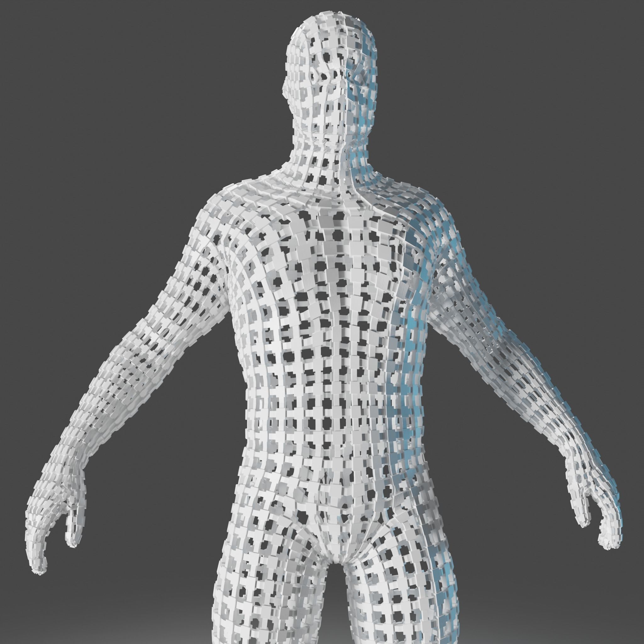 Human Abstract Shape White 3D model | CGTrader