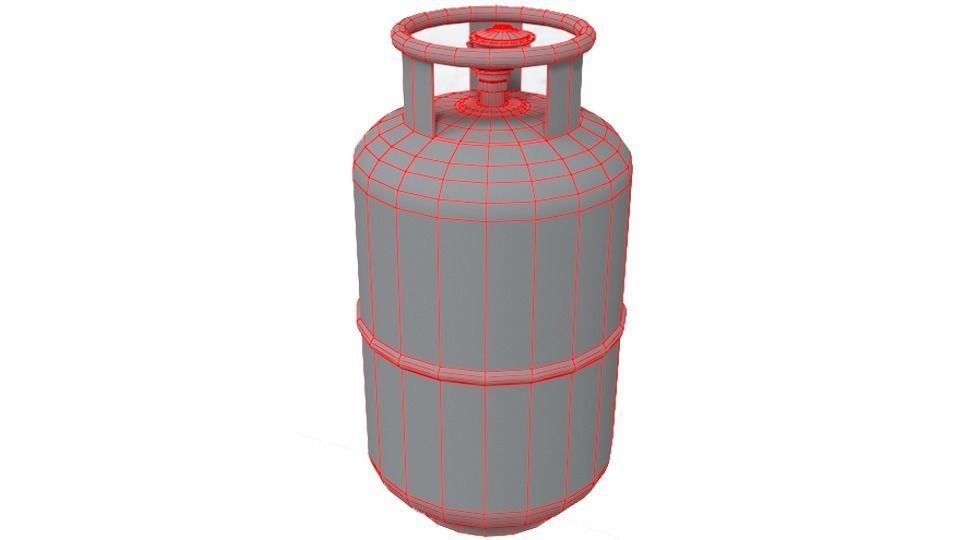 3D model LPG Gas Cylinder VR / AR / low-poly | CGTrader