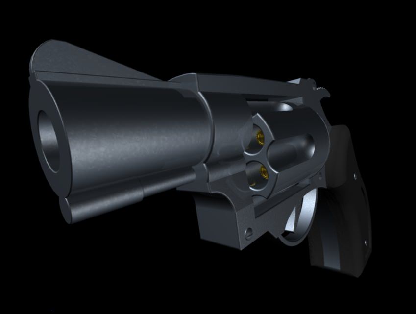 Revolver 3D model | CGTrader