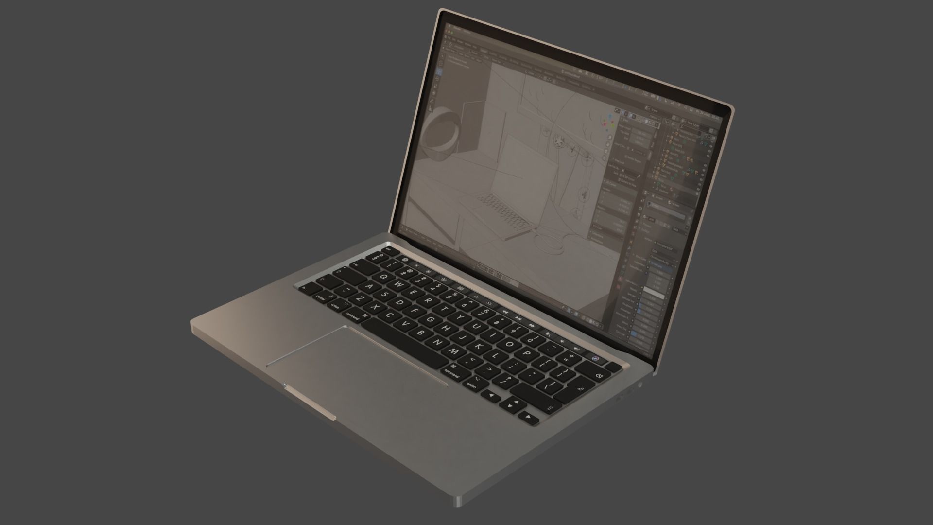 Laptop 3D model | CGTrader