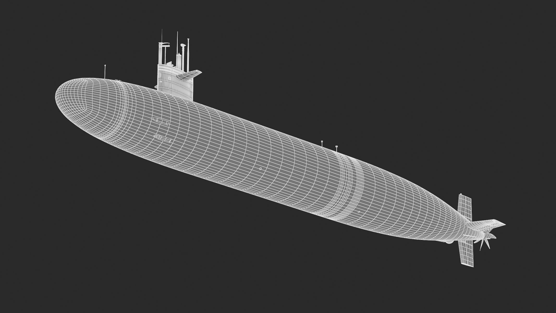 USS Permit SSN-594 3D model | CGTrader