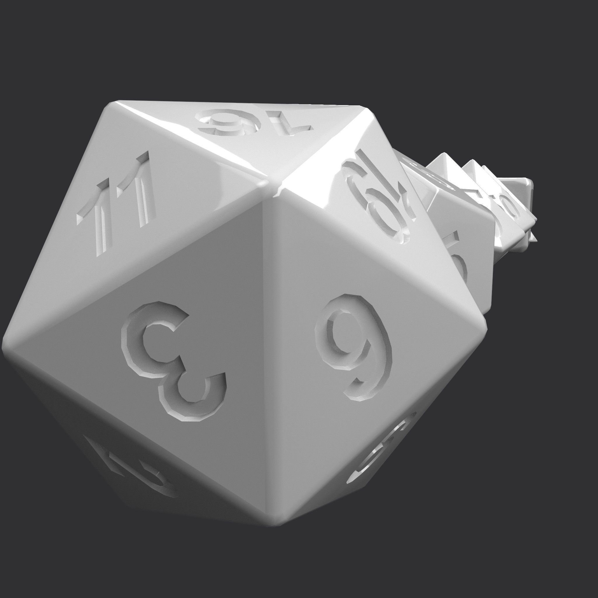 RPG Game Dice 3D model 3D printable | CGTrader