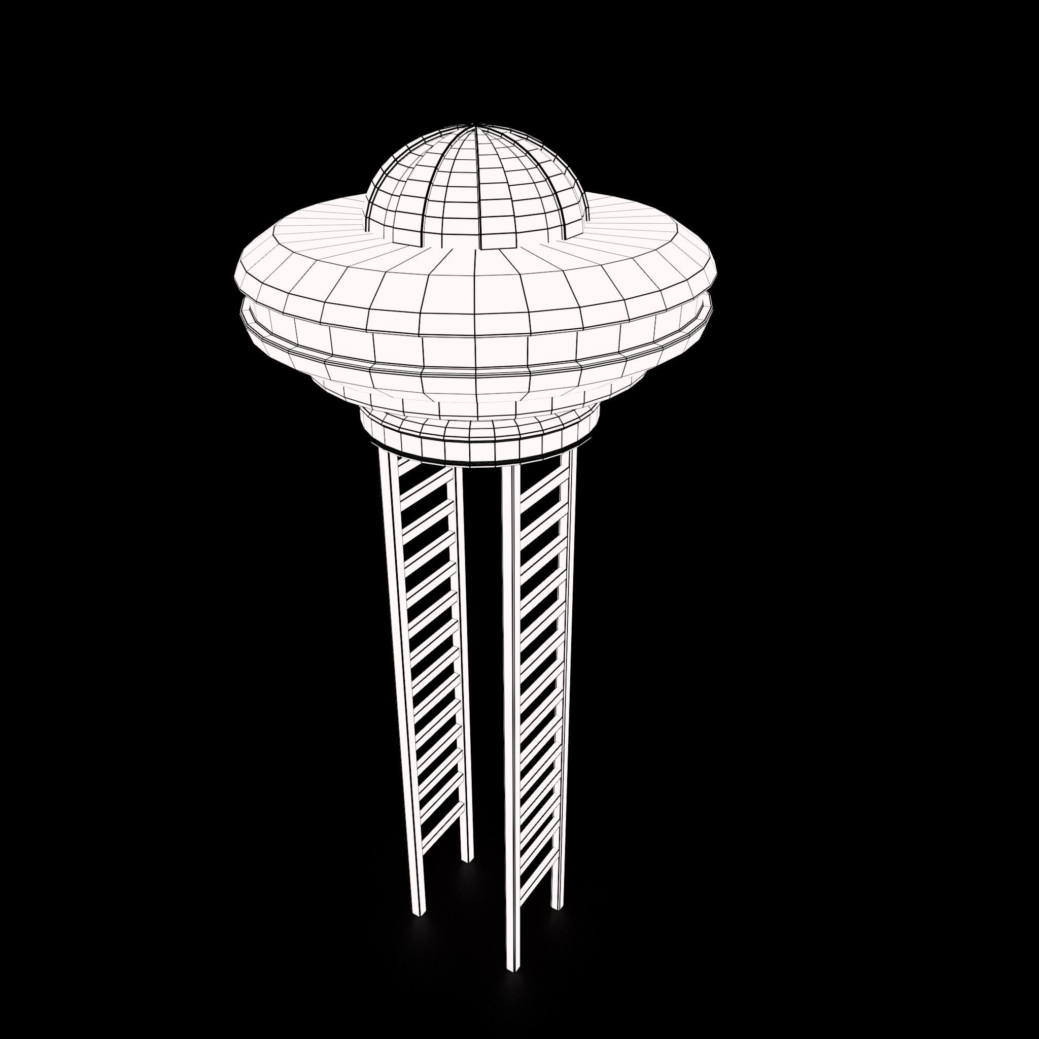 Tall Sci-Fi Building free VR / AR / low-poly 3D model | CGTrader