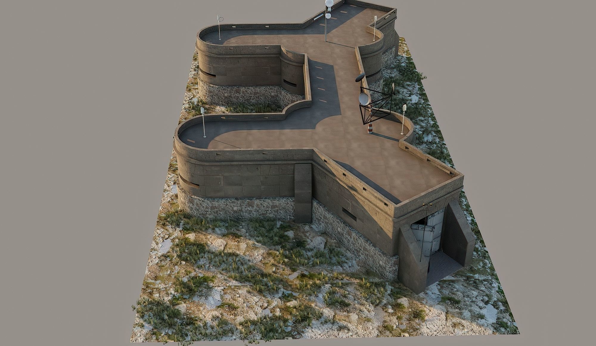 bunker 3D model | CGTrader