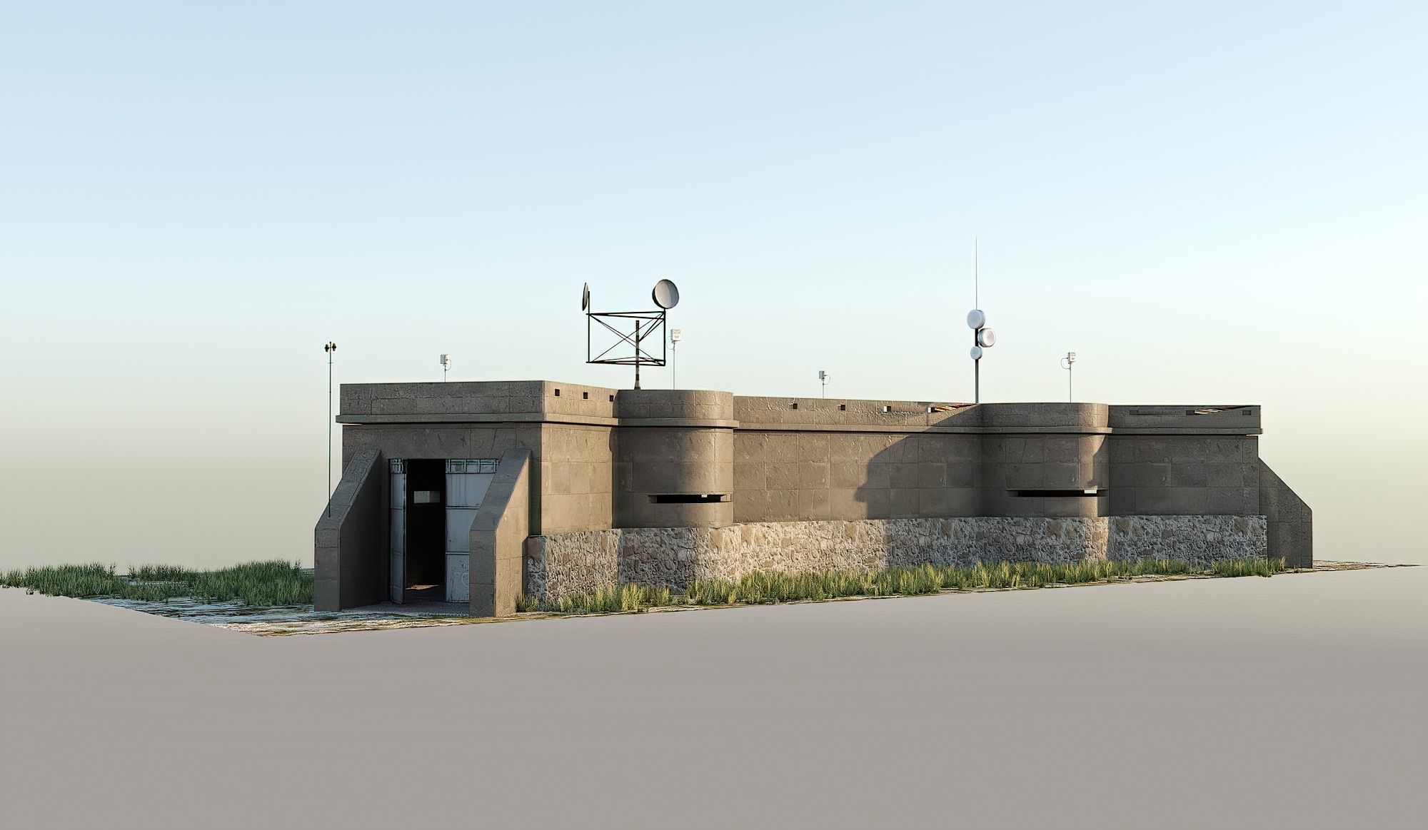 bunker concrete fort 3D model | CGTrader