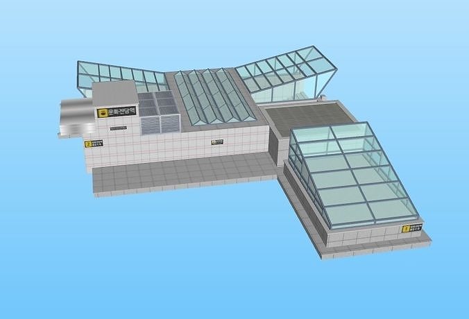 Subway station free 3D model | CGTrader
