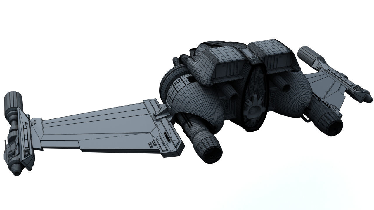 V-Wing Heavy Interceptor 3D model animated | CGTrader