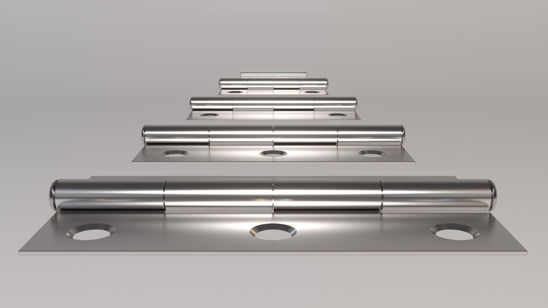 3D model Hinge stainless steel door hinges VR / AR / low-poly | CGTrader