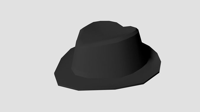 Fedora hat free VR / AR / low-poly 3D model | CGTrader