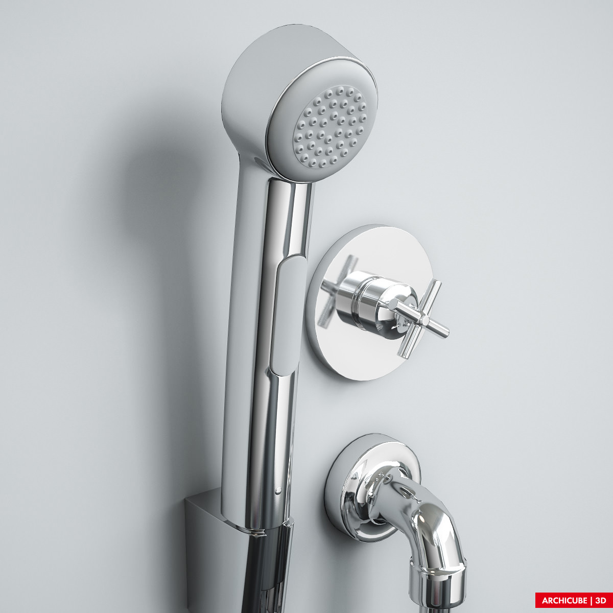 Bidet Shower 3D model | CGTrader