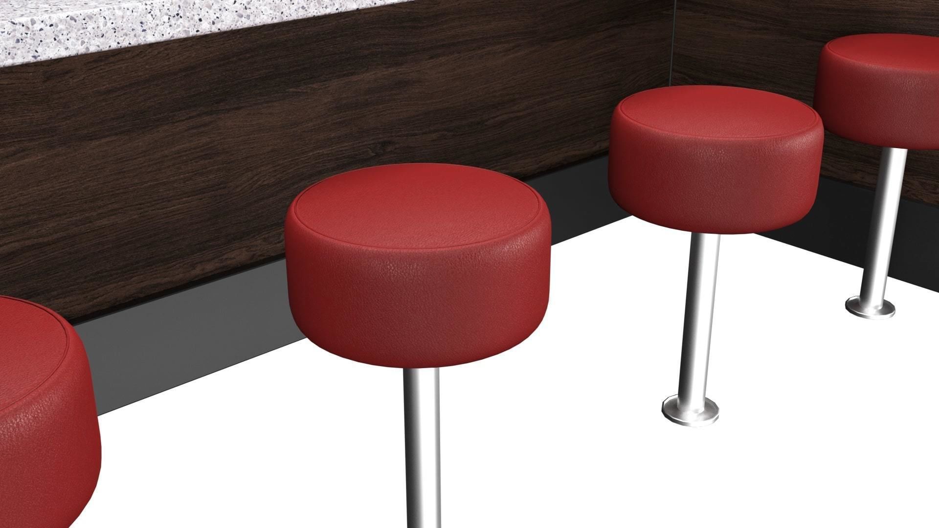 3D model Table Fast Food VR / AR / low-poly | CGTrader