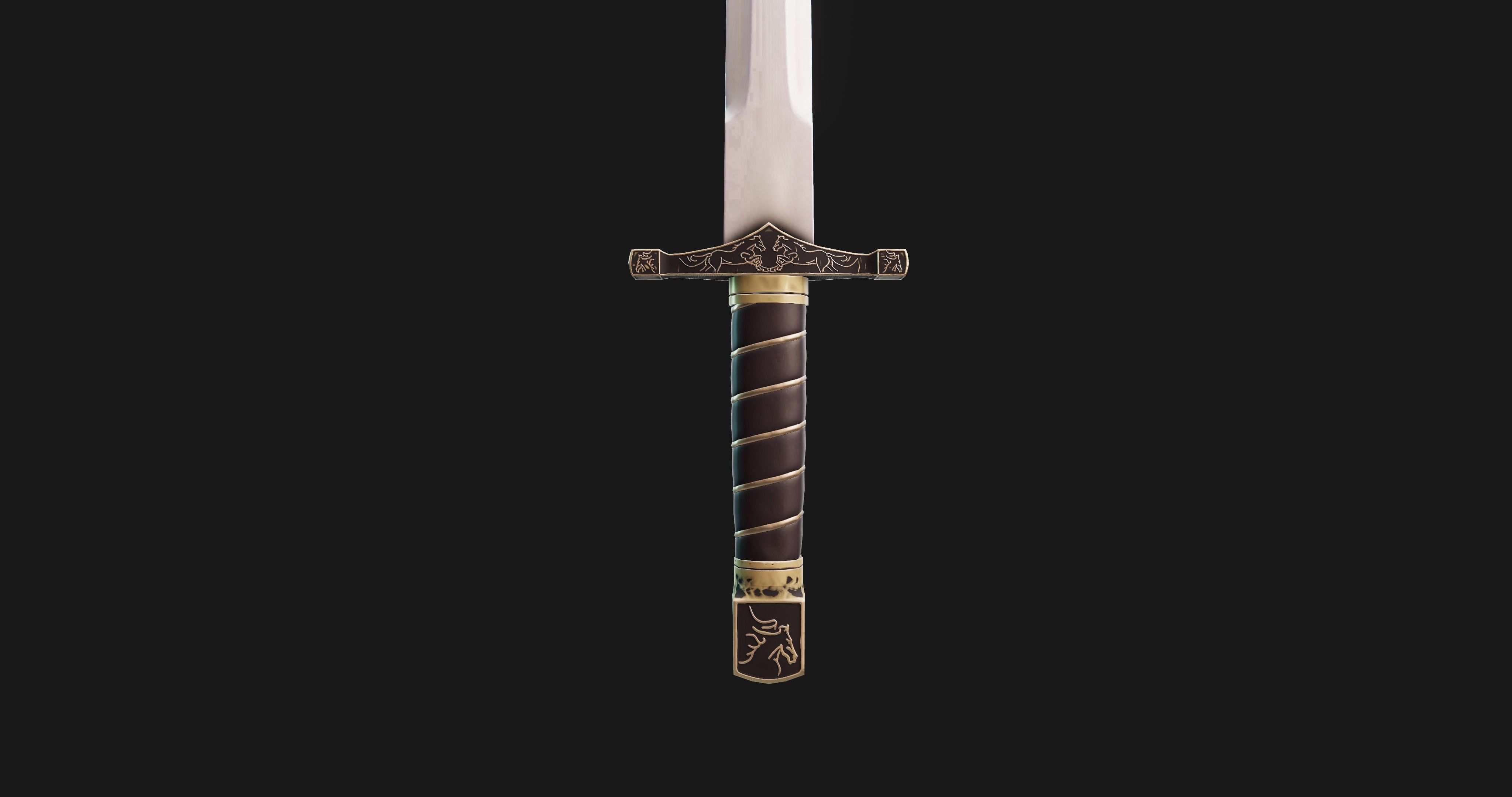 3D model Fancy arming sword VR / AR / low-poly | CGTrader