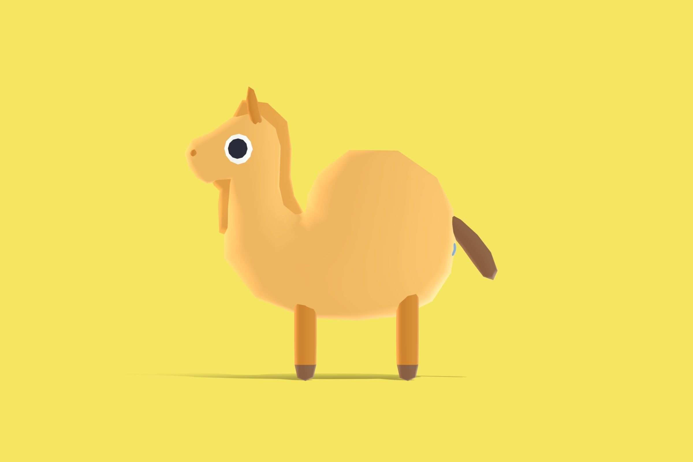 3D model Hump the Camel - Quirky Series VR / AR / low-poly | CGTrader