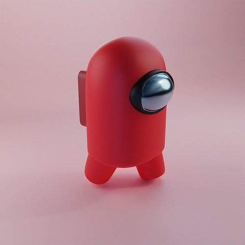 Among Us Red Character 3D model | CGTrader