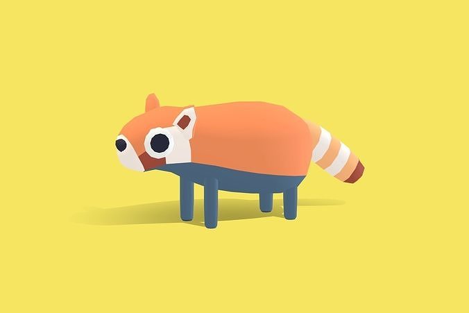 3D model Red Panda - Quirky Series VR / AR / low-poly | CGTrader