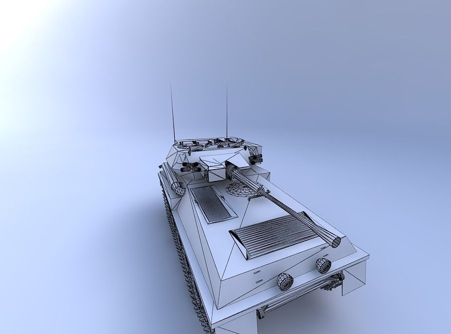 Scimitar Tank 3D model | CGTrader