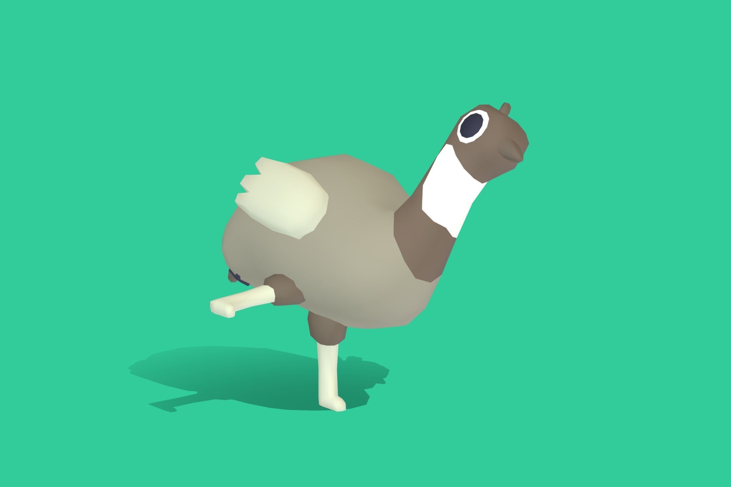 3D model Emu - Quirky Series VR / AR / low-poly | CGTrader