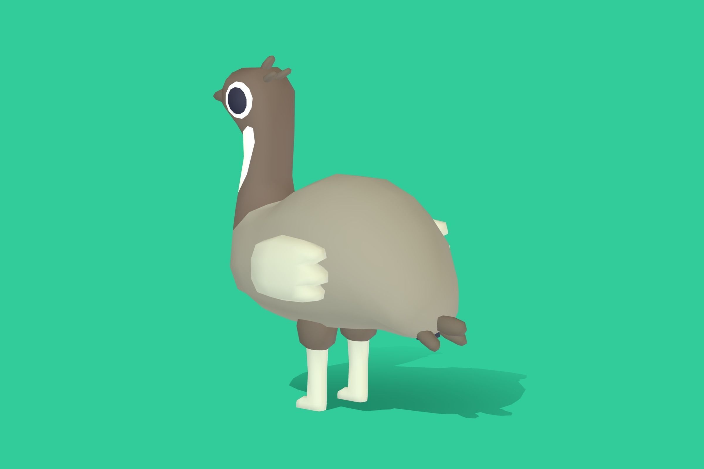 3D model Emma the Emu - Quirky Series VR / AR / low-poly | CGTrader
