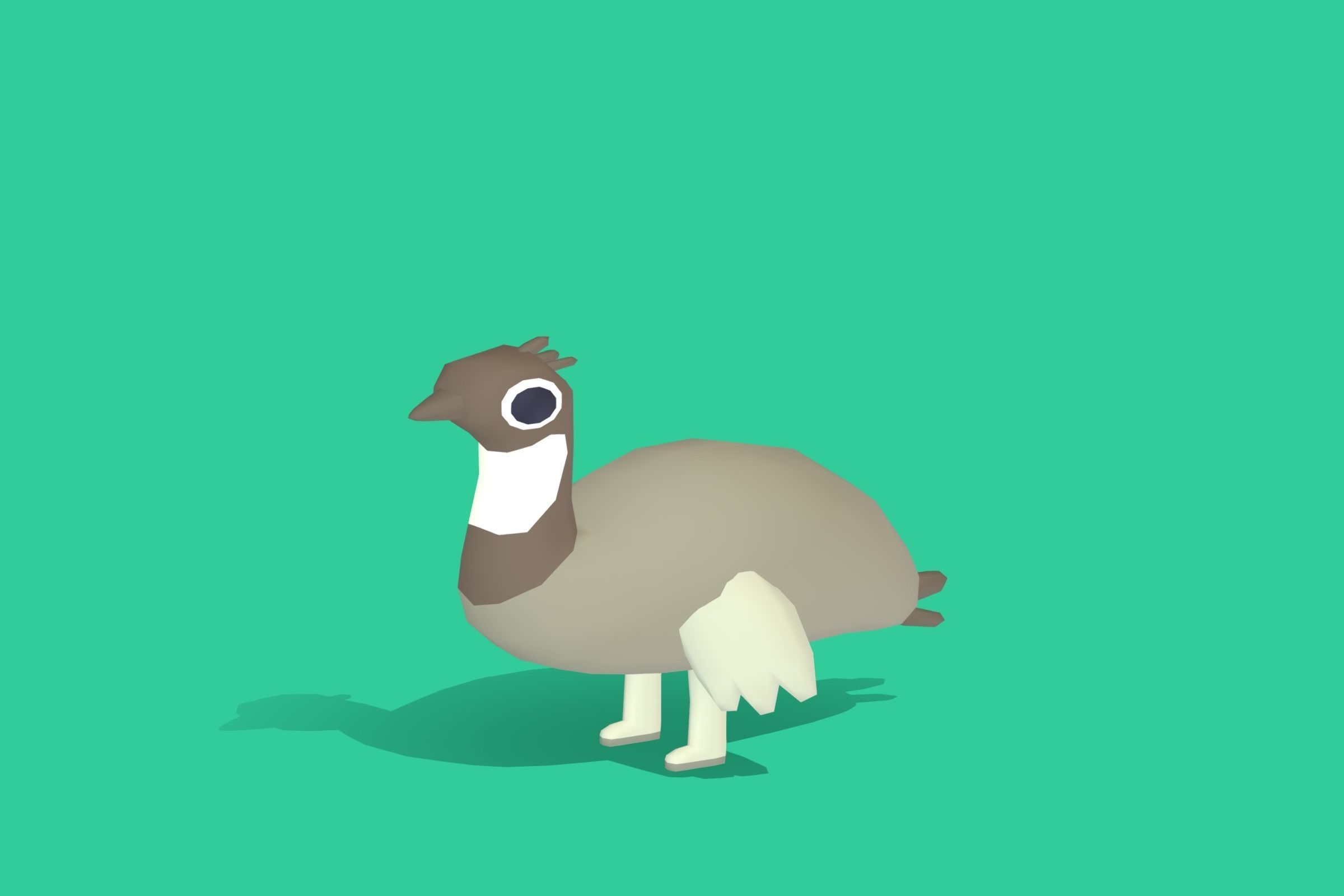 3D model Emma the Emu - Quirky Series VR / AR / low-poly | CGTrader