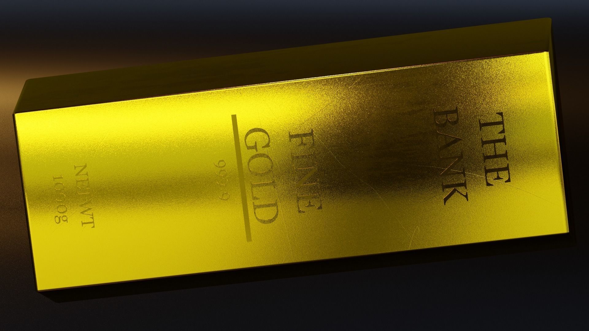 Gold Block 3D model | CGTrader