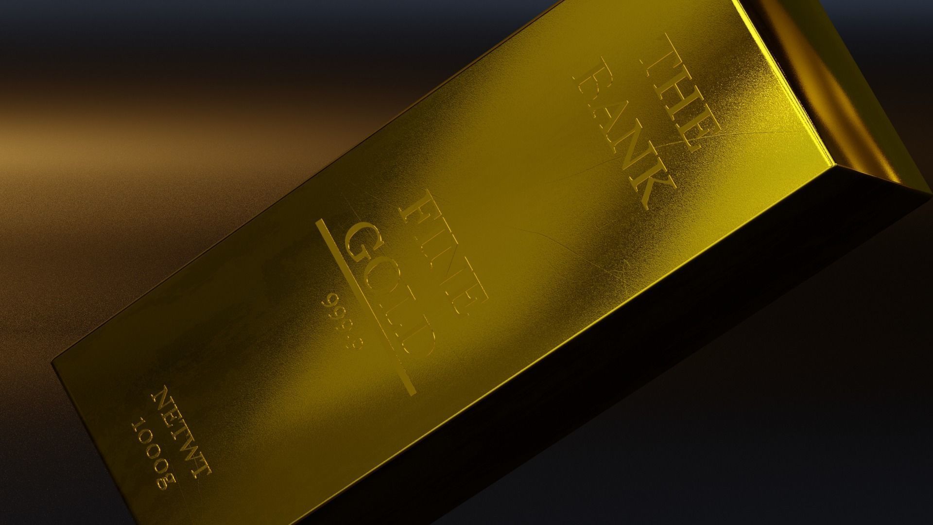 Gold Block 3D model | CGTrader