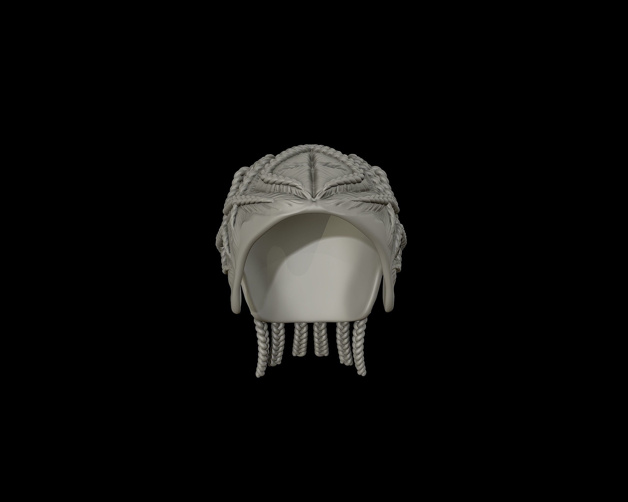 Braid Hairstyle 14 3D model 3D printable | CGTrader