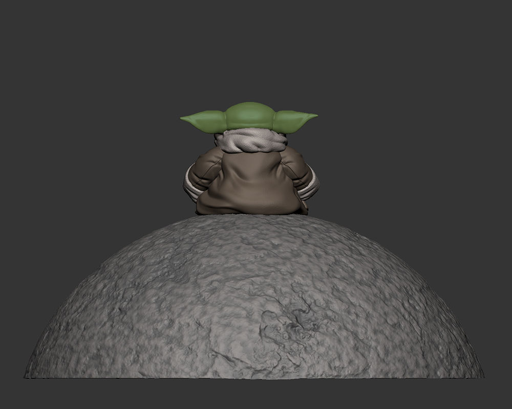 Grogu Meditating 3D model 3D printable | CGTrader