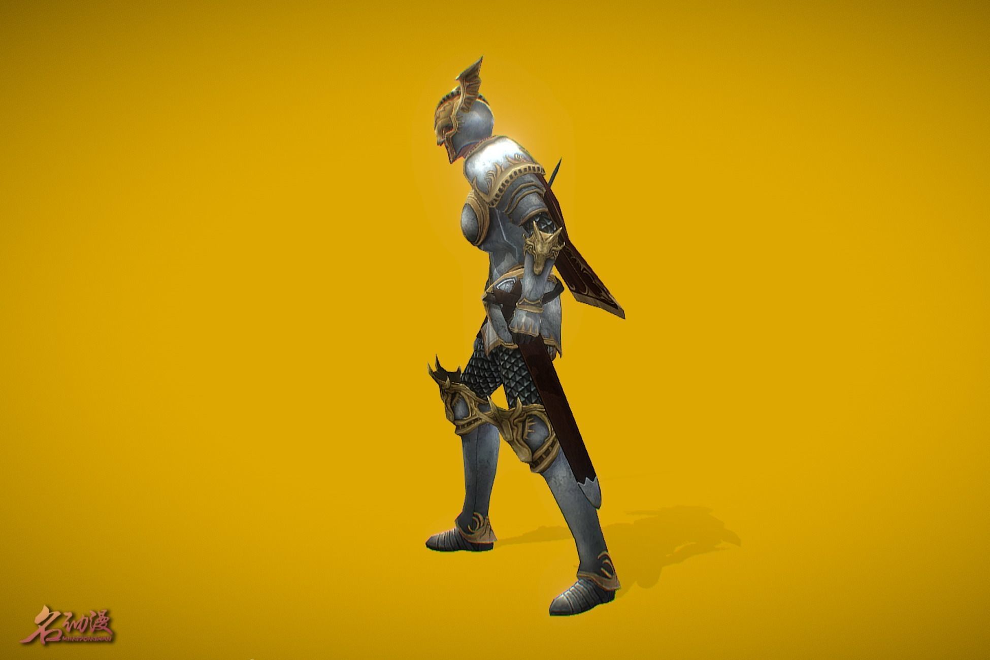 3D model RPG Female Knight VR / AR / low-poly | CGTrader