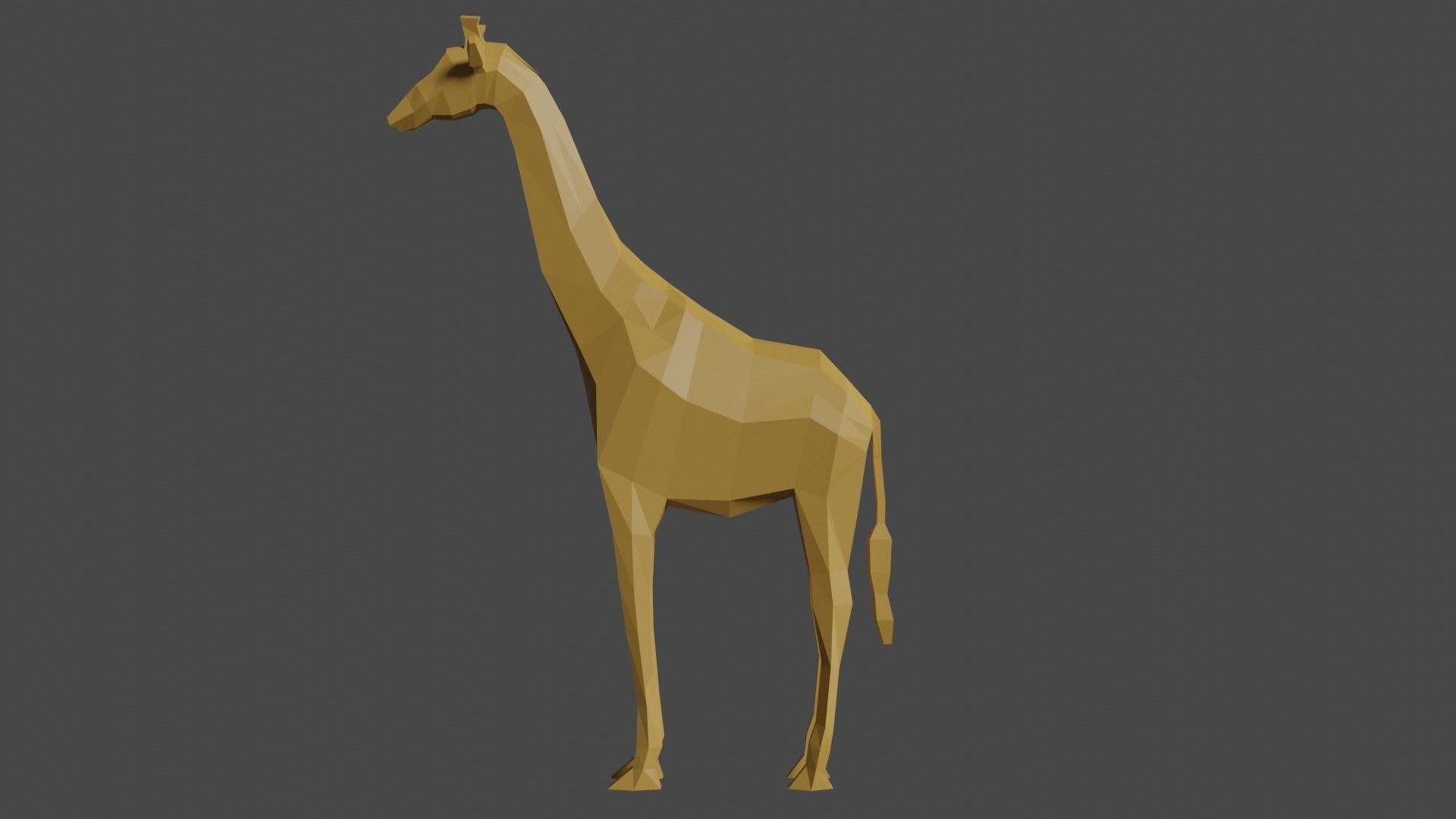 Giraffe - low poly 3D model 3D printable | CGTrader