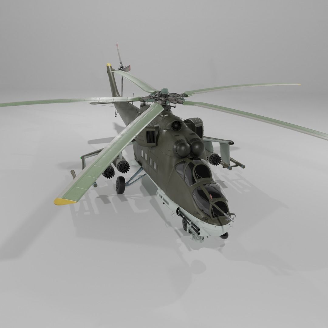 Mil Mi-24P Hind free 3D model | CGTrader