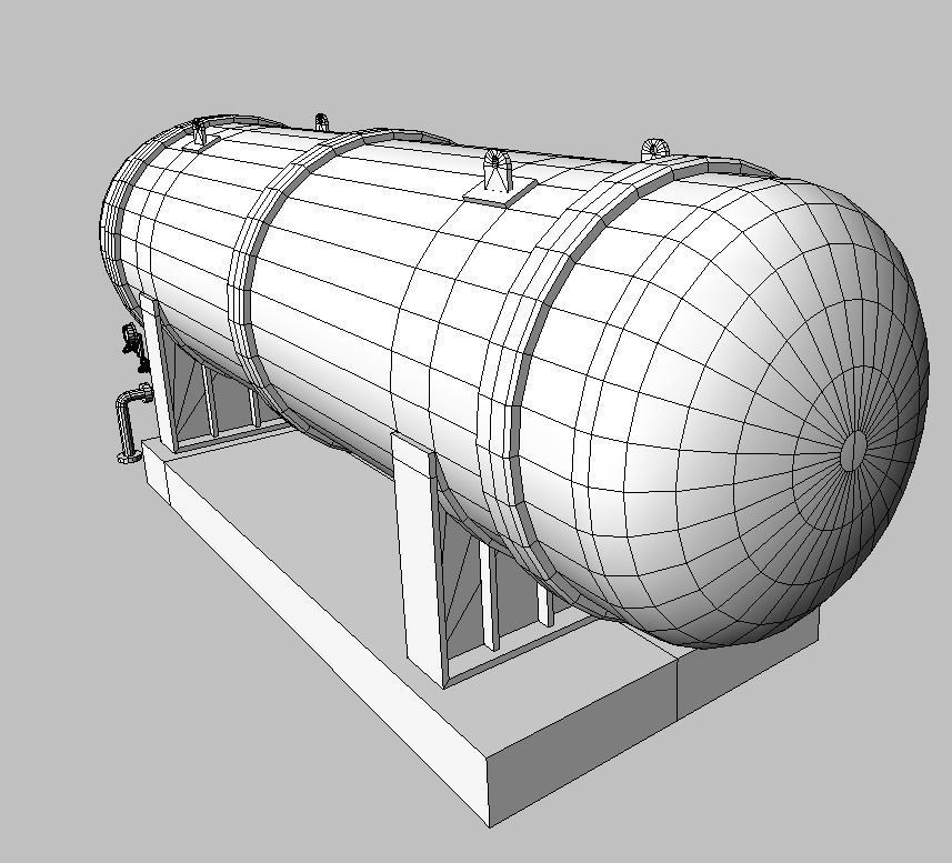 3D model LNG Cryogenic Storage Tank VR / AR / low-poly | CGTrader