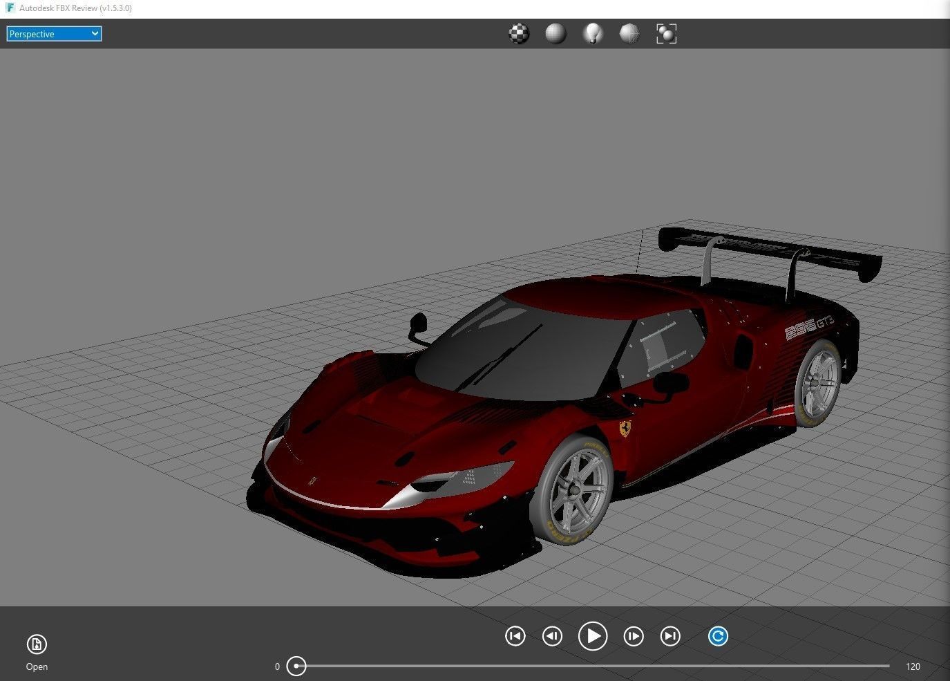 2023 Ferrari 296 GT3 Racecar High Quality 3D model | CGTrader