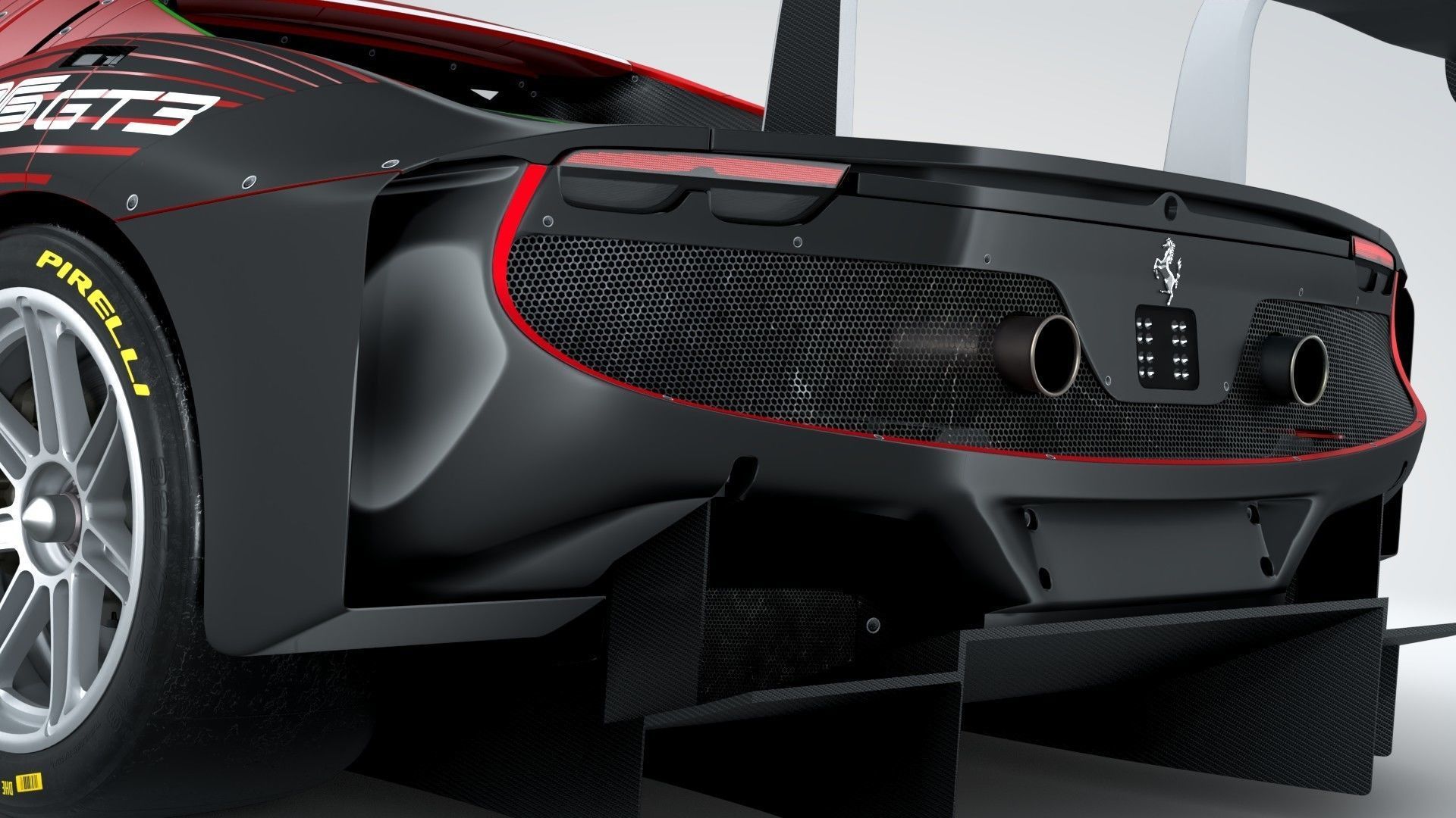 2023 Ferrari 296 GT3 Racecar High Quality 3D model | CGTrader