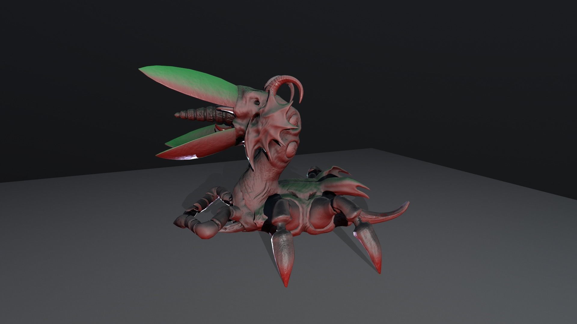 3D model Low poly Model of the character Flower glutton VR / AR / low ...